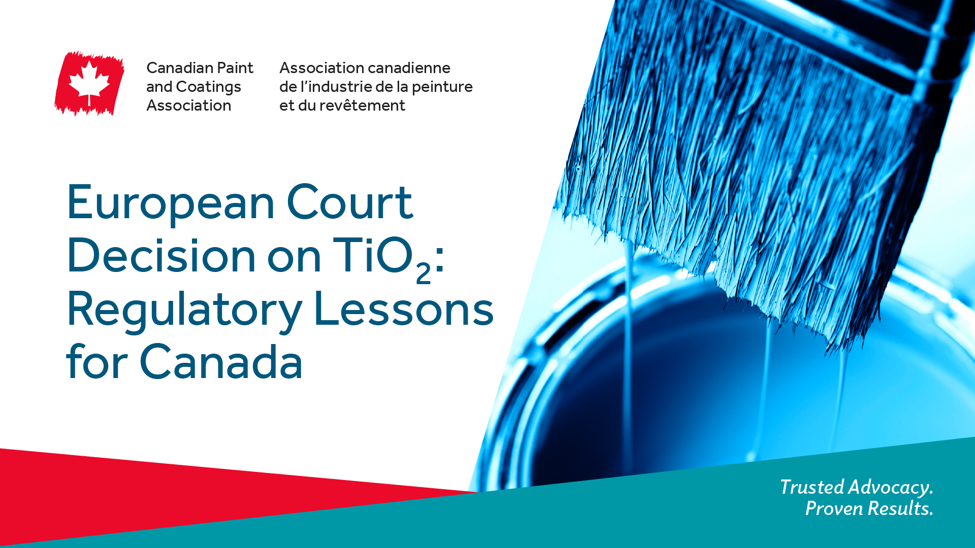 European Court Decision on TiO2: Regulatory Lessons for Canada - CCA